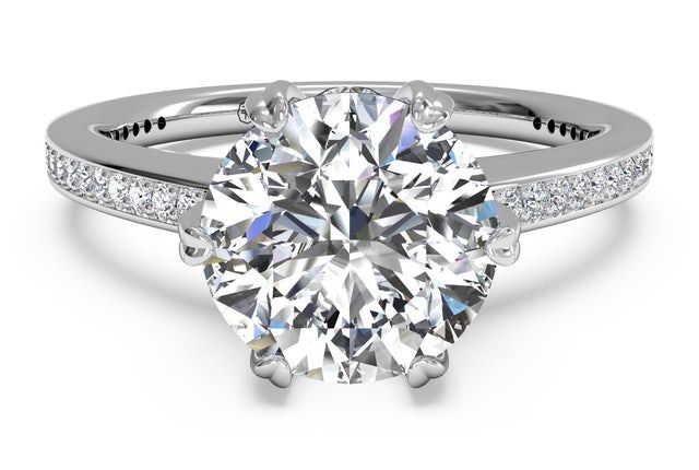 GRAIN SET 6 CLAW DIAMOND ENGAGEMENT RING. SETTING ONLY – Diamondstory